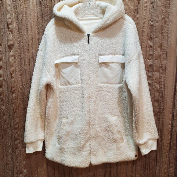 GAIAM | Jackets & Coats | Gaiam Cargo Sherpa Hooded Zip Up Jacket Coat ...